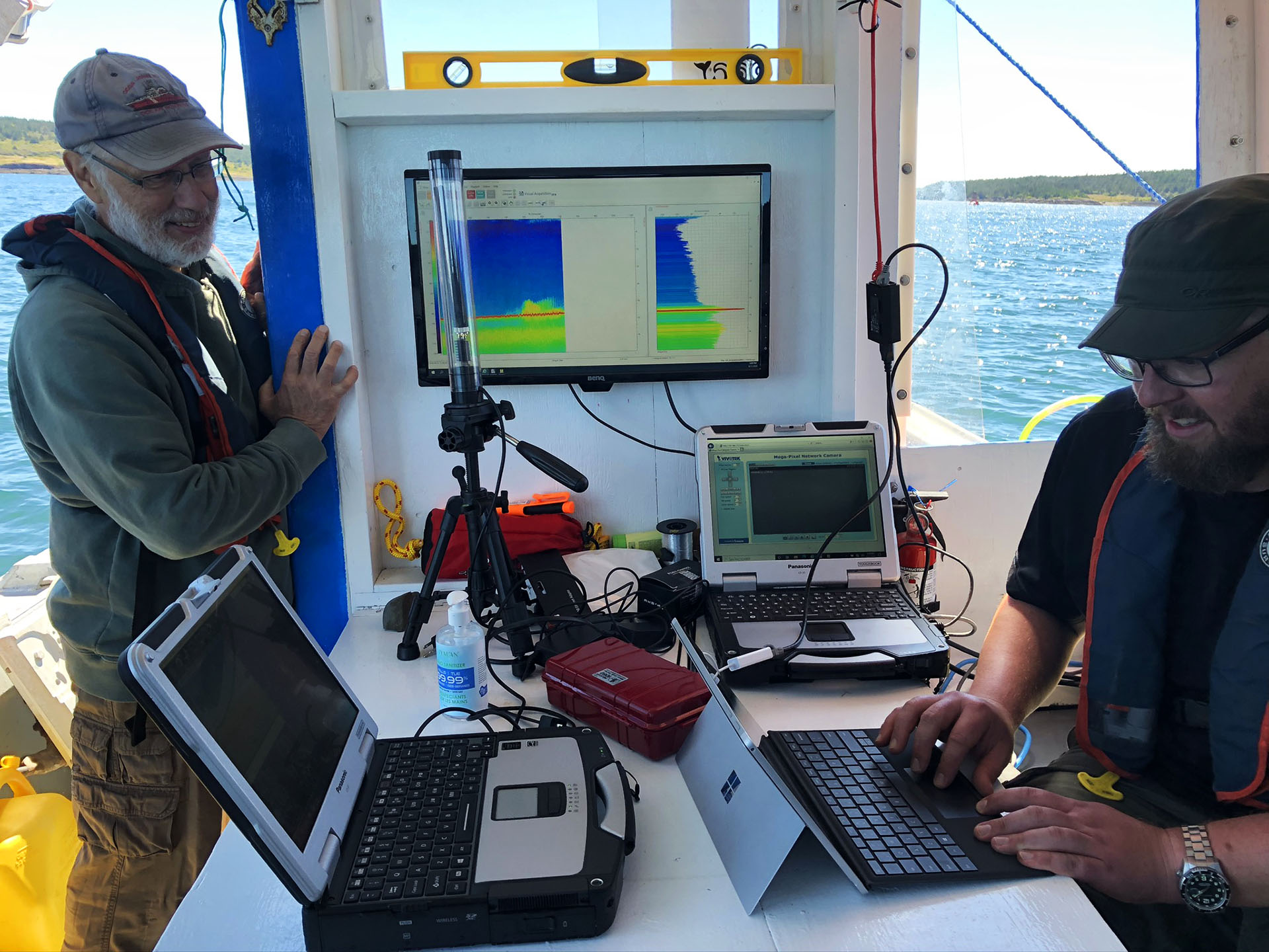 Happy ocean scientists